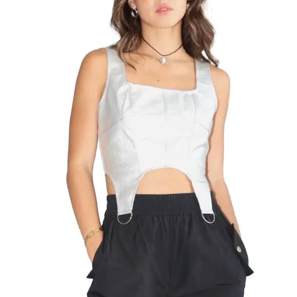Bailey Rose | Tops | New Bailey Rose All The Rage Metallic Corset Top ...